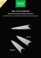 China Sharp Shape Natural Nail Tips Half Cover Acrylic Fake Nails  For DIY Nail Art Salon 500pcs/Box for sale