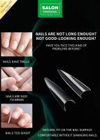 China Sharp Shape False Nails Half Cover ABS Acrylic False Fingernails Wholesale for sale