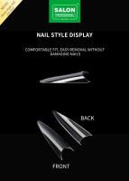 China Sharp Shape False Nails Half Cover ABS Acrylic False Fingernails Wholesale for sale