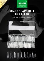 China Sharp Shape False Nails Half Cover ABS Acrylic False Fingernails Wholesale for sale