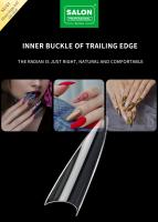 China Sharp Shape Half Cover Finger Nail Art Beauty For Nail Extension Design for sale