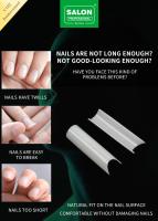 China Professional False Nails Tips Natural Natural Color Half Cover Artificial Finger Nails French Nail Tips for sale