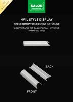 China Professional False Nails Tips Natural Natural Color Half Cover Artificial Finger Nails French Nail Tips for sale