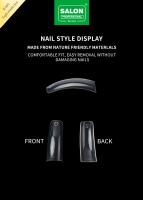 China Medium Pre-Shaped Seamless Clear Color Fake Nail Tips For DIY Home Nail Salon 12 Sizes for sale