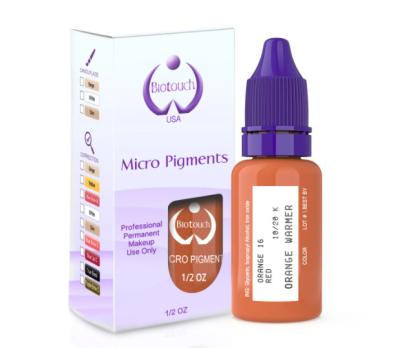 China Biotouch MicrGel polishgment Orange Pigment Color Permanent Makeup Microblading Supplies Eyebrow Shading MicrGel polishgmentation for sale