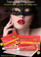 China Highly Effective Speed Numb Tattoo Cream 10g 30g Tattoo Anesthetic Numbing Cream Lip Eyebrow Body Tattoo for sale