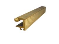 China Custom Brass Copper Extruded Section Profiles 5mm to 180mm for Windows Doors for sale