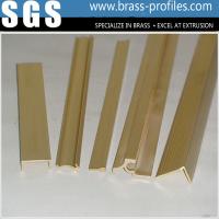 China Anti-Slip Copper Stair Nosing 5-180mm Extruded Brass Flooring Trim Non-Slip Edge Protector for sale
