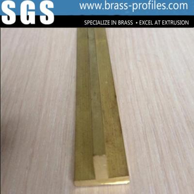 China Brass T Shape Decorative Profile Golden Yellow 5mm to 180mm for Doors Windows for sale