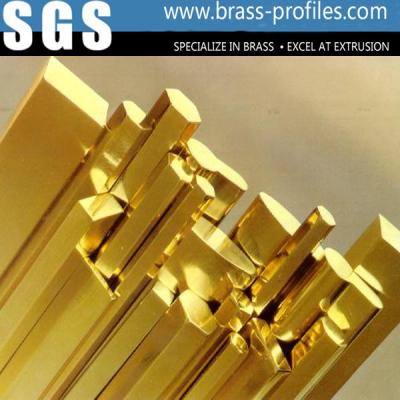 China Brass Bar Copper Strip Extruded Profiles 5mm to 180mm Long Life Anti-Corrosion for sale