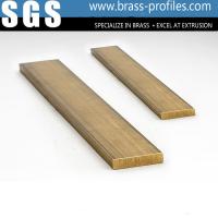 China Brass Flat Bar 5mm to 180mm Free Cutting Solid Extrusion Profile for Custom Fabrication for sale