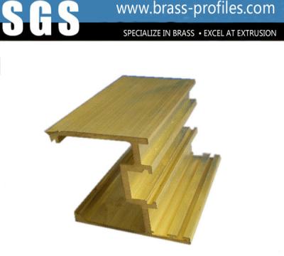 China Brass C38500 HPb58 Extrusion Section 5mm to 180mm for Windows and Building Construction for sale