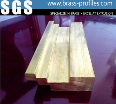 China Brass Copper Alloy Extrusion Profiles for Doors Windows 5mm to 180mm Custom for sale