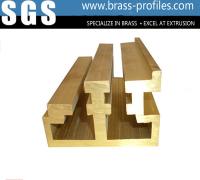 China Brass Copper Alloy Extrusion Profiles 5mm to 180mm for Door Window Decoration for sale