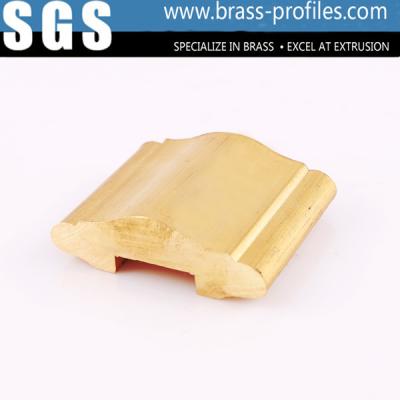 China Brass Handrail Decorative Profile 5mm-190mm Custom Extruded Brass Rail for Building for sale