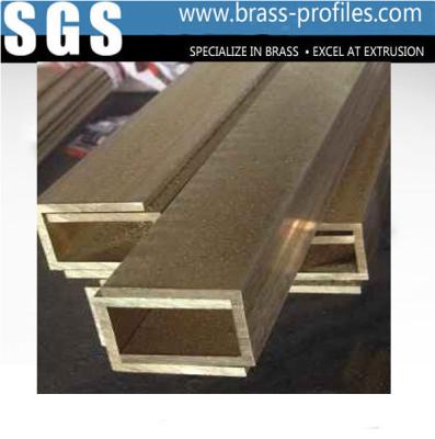 China Brass U Channel Bars 5mm to 180mm Custom Extrusion Profiles for Industrial Use for sale