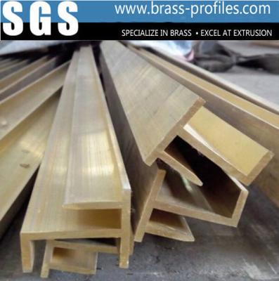 China Brass U Shape Channel 5mm to 190mm for Decorative Home Supermarket Garage for sale