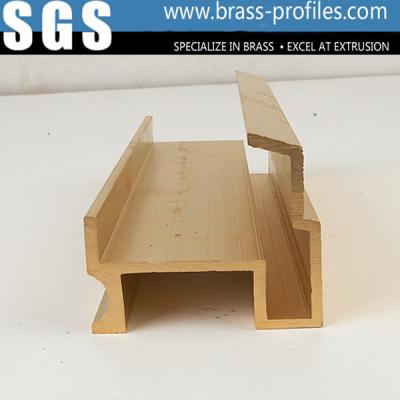 China C3800 Copper Alloy Extruded Decorative Brass Profiles 5mm to 180mm for Construction for sale