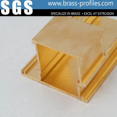 China Decorative Brass Hardware Copper Alloy Extrusions Sections 5mm to 180mm Custom Shapes for sale