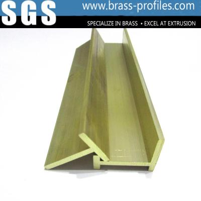 China Copper Extruding Window Case and Brass Window Sections for Decoration for sale
