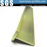 China Solid Golden Copper T Slot Framing 55-65% Copper Content for Window and Door Decoration for sale