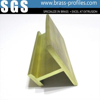 China Customized Solid Extruding Brass H Channel Sections 6m Length CuZn39Pb3 Alloy for sale
