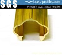 China Solid Brass Extruding Armrest Copper Balustrade Sections 5mm to 180mm Custom for sale