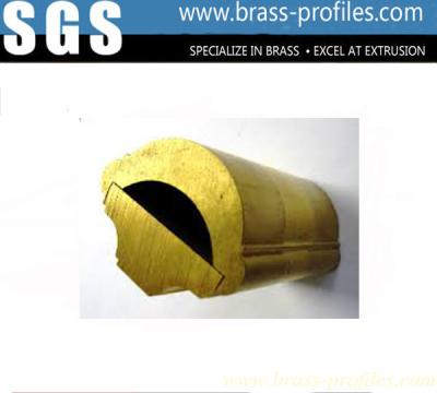 China Solid Brass Extruding Armrest Copper Balustrade Sections 5mm to 180mm Custom for sale