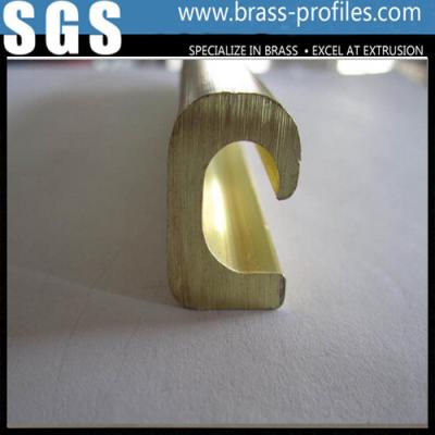 China Brass Copper Alloy Extruded U Profiles 5mm to 180mm Custom Shapes for sale
