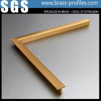 China Brass Edge Tile Triim Frame / Edge Trim Brass Profiles Supplier for sale