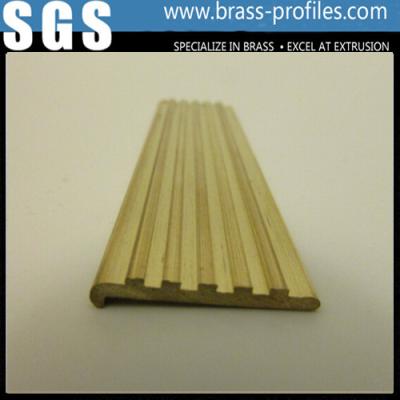 China Customized Copper Anti Slip Stair Nosing Strip 5mm to 180mm for Hotel Home for sale