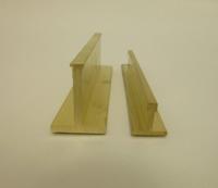 China Copper Extruding T Window Center Frame Decotive Brass T Sections For Interior for sale