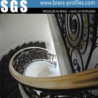 China Industrial Extruded Brass Handrail Golden Alloy 5-180mm Custom Profiles for sale
