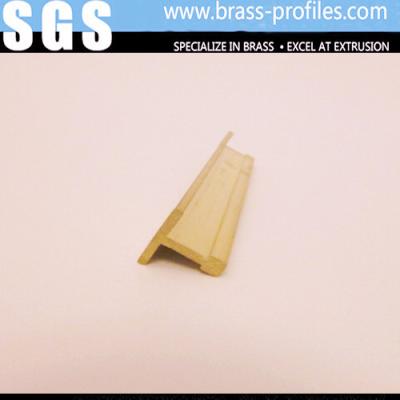 China Brass Alloy Tee Shape Extruded Profile 5mm to 180mm for Decorative and Industrial Use for sale