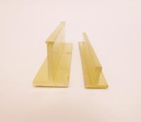 China Brass Alloy Tee Shape Extruded Profile 5mm to 180mm for Decorative and Industrial Use for sale