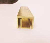 China C38000 2% Lead Brass Profiles Extrusions 1m-6m for Home Hotel Decoration for sale