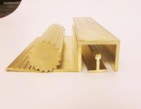 China C38000 2% Lead Brass Profiles Extrusions 1m-6m for Home Hotel Decoration for sale