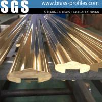 China Brass Handrail Polished Copper Zinc Pb Composite for Stairs 180mm for sale