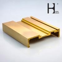 China Shining Copper Extruded Profiles Brass Extruding Window Head Sections 5mm to 180mm for sale