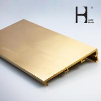 China Solid Extrusion Brass Window Frame C3800 C3850 5mm to 180mm Custom Shapes for sale