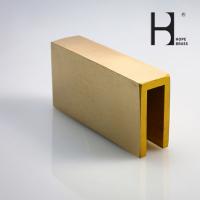 China Custom U Shape Channel Brass Profiles H59 H62 Brass Extrusion 5mm to 180mm for sale