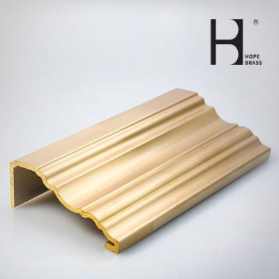 China C38500 Extruded Decorative Brass Profile 5mm to 180mm for Windows and Doors for sale
