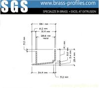 China Alloy Brass U Channel Extruded Copper U Strips 26mm 33mm 54mm 53mm Custom Lengths for sale