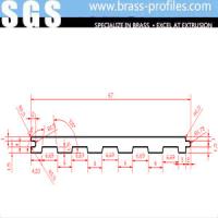 China CuZn39Pb3 Brass Anti Slip Extruding Stair Treads 5mm to 180mm for Edge Protection for sale
