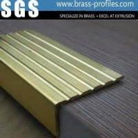 China CuZn39Pb3 Brass Anti Slip Extruding Stair Treads 5mm to 180mm for Edge Protection for sale