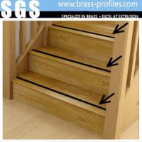 China Brass Stair Nosing Anti Slip Extruded Edge Protection 5mm to 180mm Width for sale