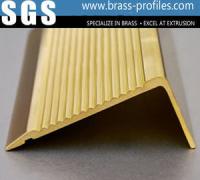 China Brass Stair Nosing Anti Slip Extruded Edge Protection 5mm to 180mm Width for sale