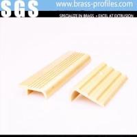 China Brass Stair Nosing Anti Slip Extruded Edge Protection 5mm to 180mm Width for sale