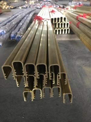 China C3800 Copper Alloy U Shape Channel 60mm x 20mm for Decoration Extrusion for sale