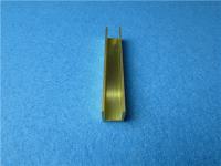 China C3800 Copper Alloy U Channel 25mm x 15mm Brass Extrusion Profile Custom Lengths for sale